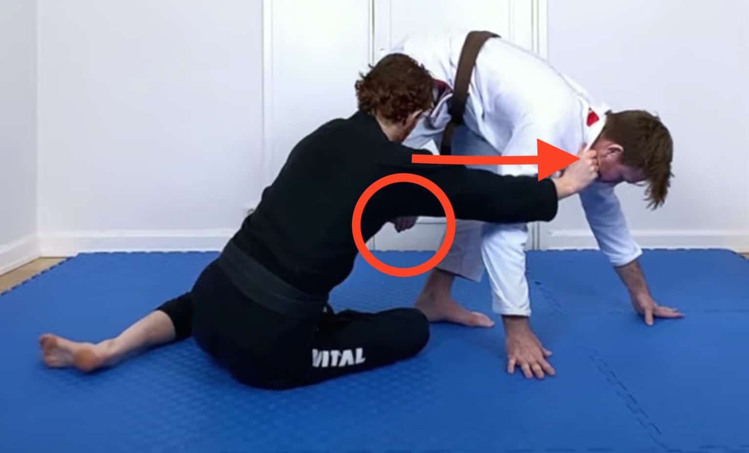 Collar Drag from Open Guard, with Jon Thomas - Grapplearts